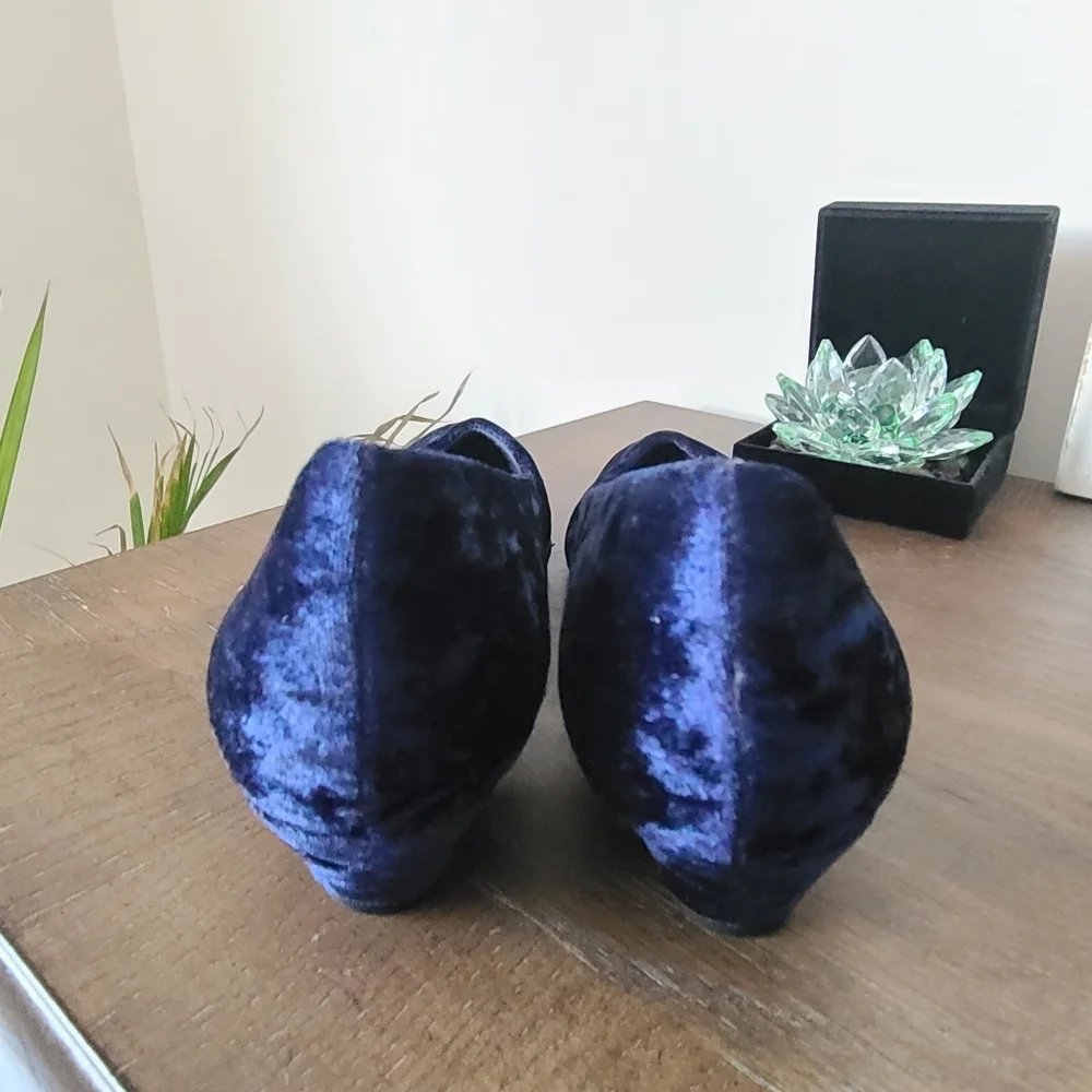 Hush Puppies | Shoes | Hush Puppies Blue Velvet Pumps Narrow New Wout ...